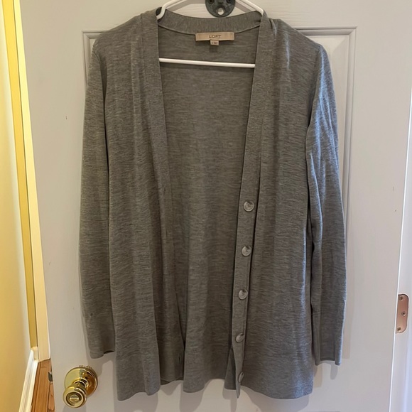 LOFT | Sweaters | Gray Loft Cardigan | Poshmark